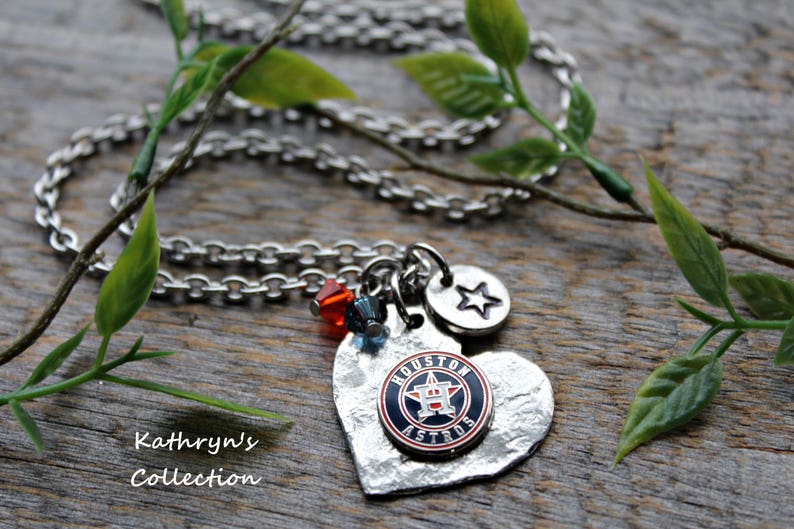 Houston Astros Necklace Astros Baseball Astros Fan Wear | Etsy