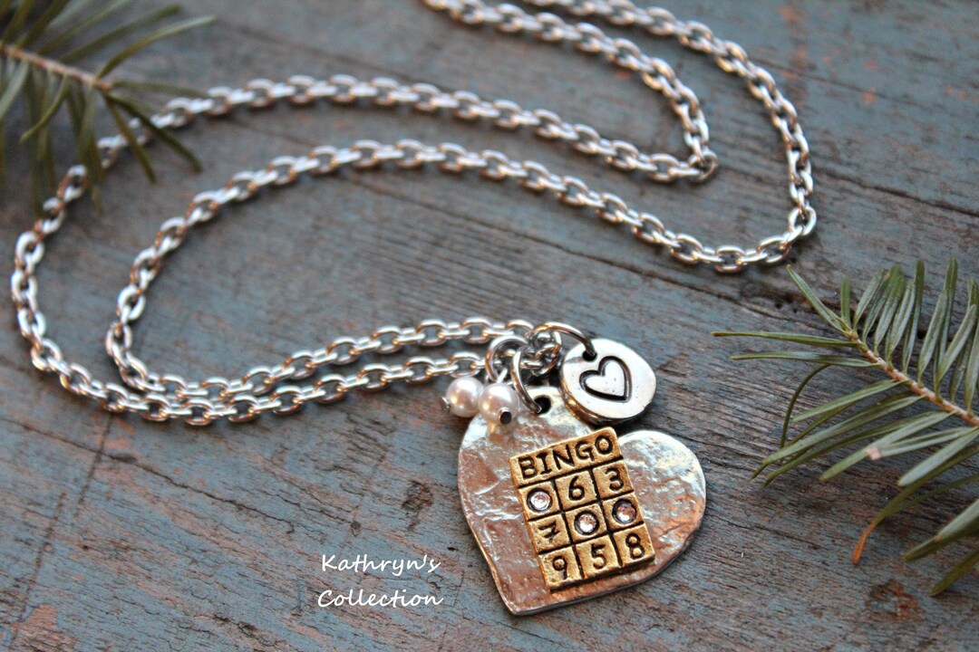 Bingo Necklace, Bingo Jewelry, Bingo Gift, Gambling Necklace - Etsy