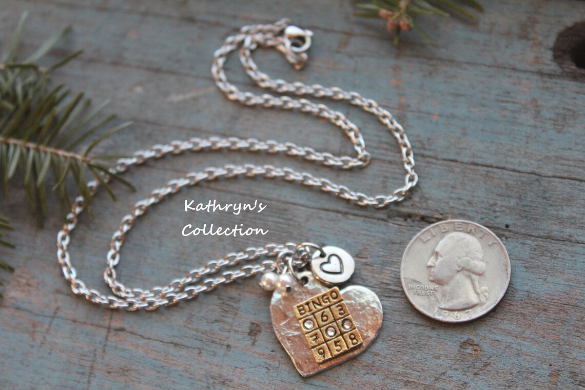 Bingo Necklace, Bingo Jewelry, Bingo Gift, Gambling Necklace - Etsy