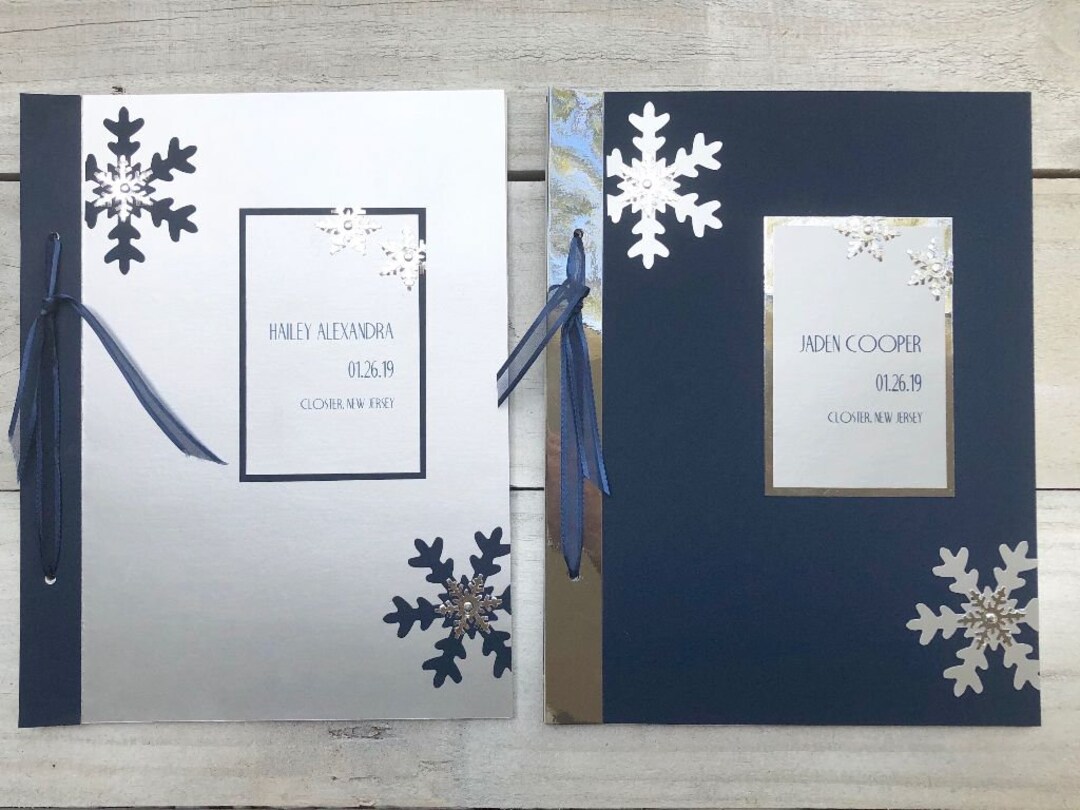 Snowflake Signature Book - Snowflake Sign in Book - Snowflake Guestbook ...