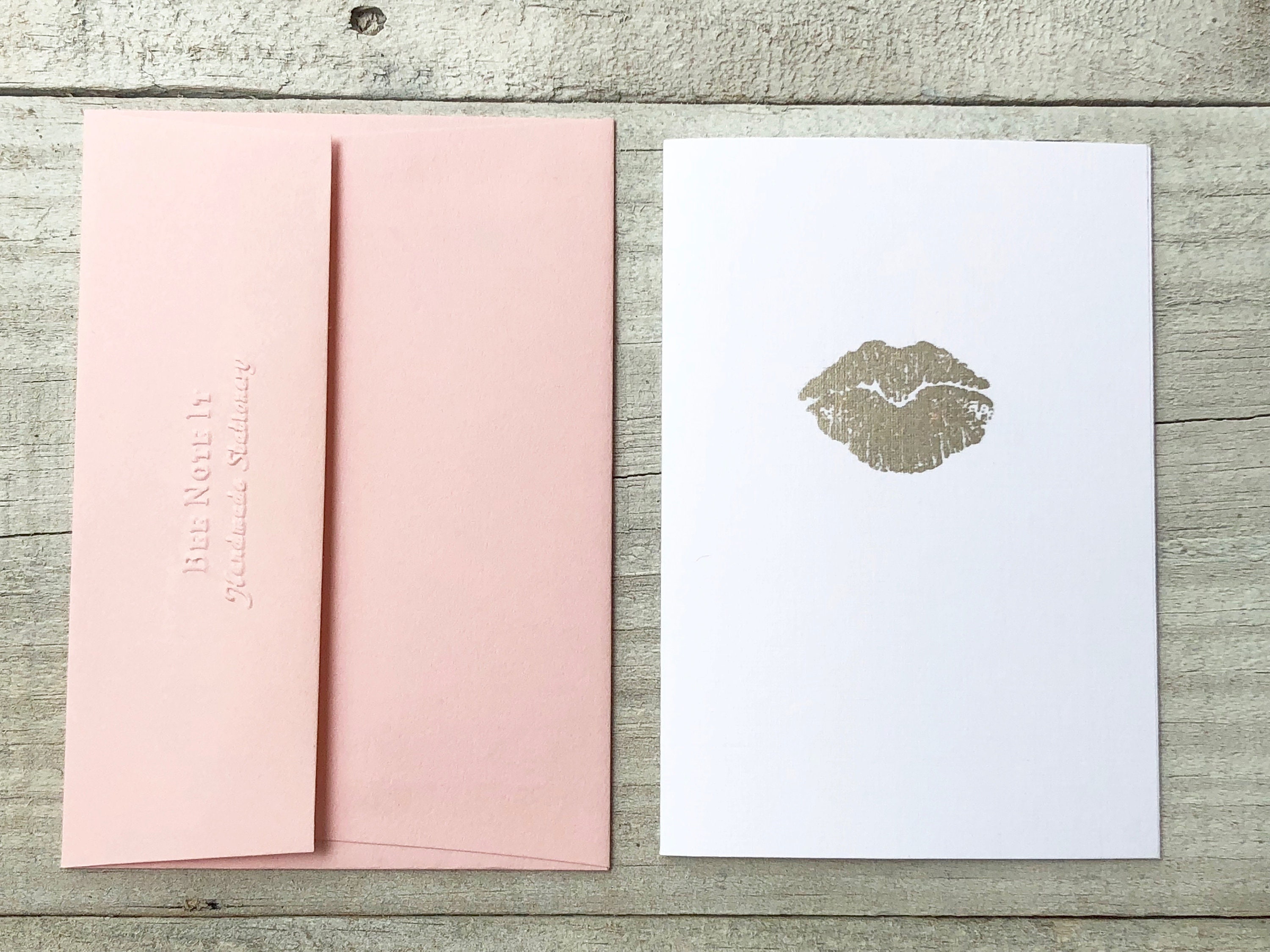 Kiss Note Cards - Kiss Mark Stationery - Kiss Cards - Lipstick ...
