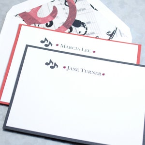 Personalized Note Card, Modern Note Cards, Flat Note Cards, Thank You ...