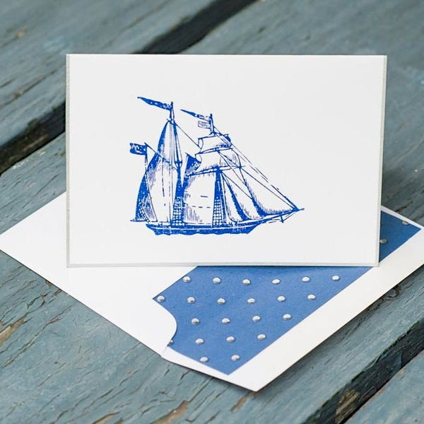Nautical Note Cards - Etsy