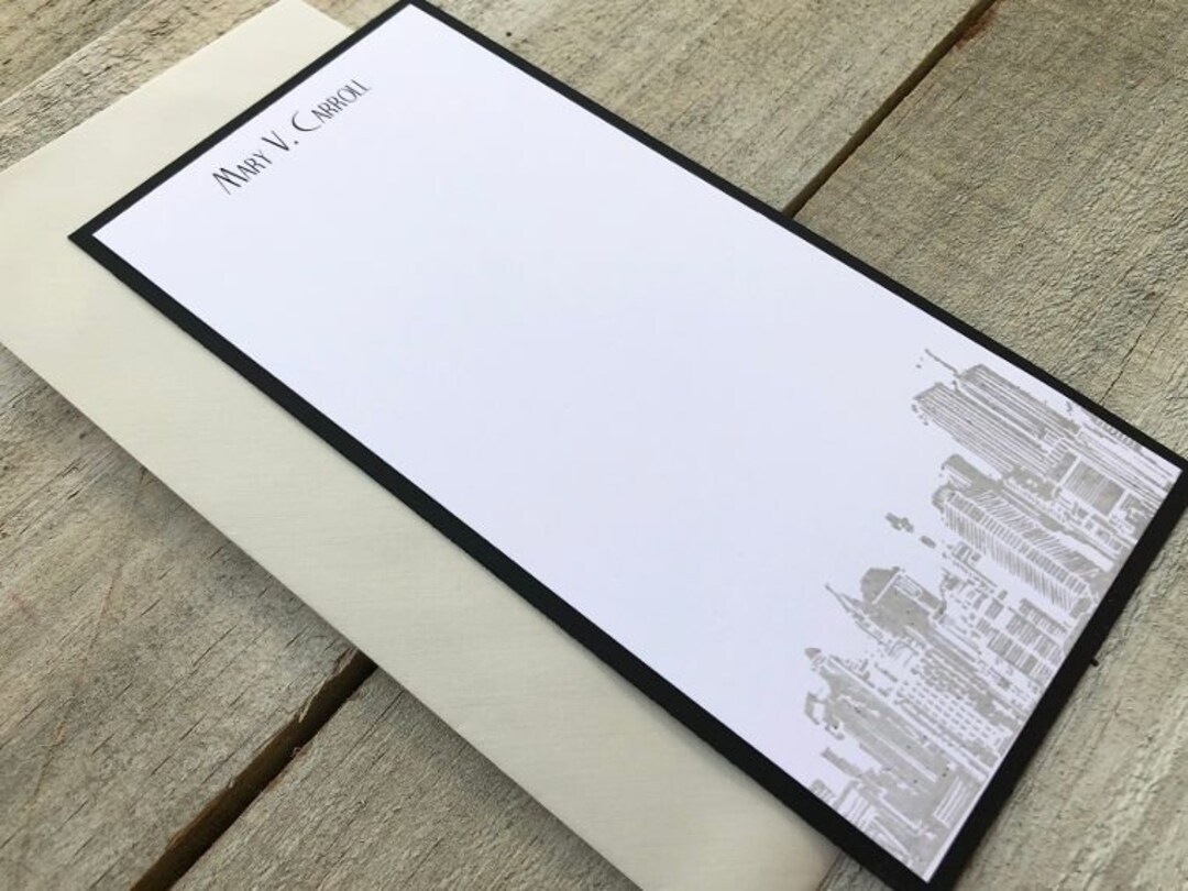 New York Cards - New York Stationery - New York Note Cards - Skyline ...