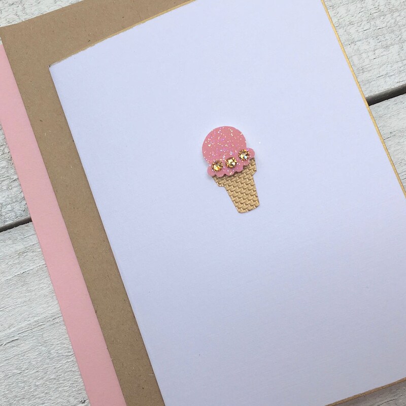 Ice Cream Card - Etsy