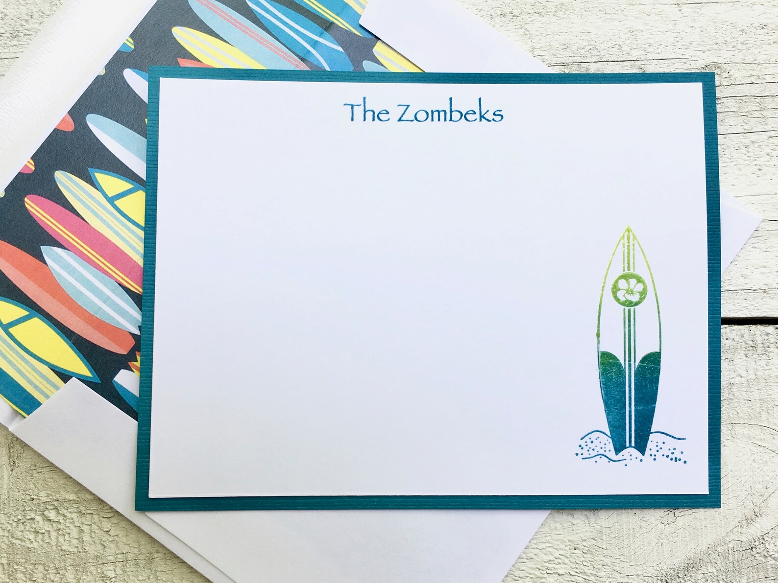 Surfing Note Cards, Hang Ten Note Cards, Surf Board Note Cards, Salt ...