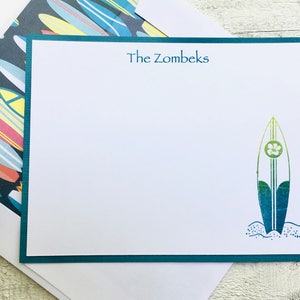Surfing Note Cards, Hang Ten Note Cards, Surf Board Note Cards, Salt ...
