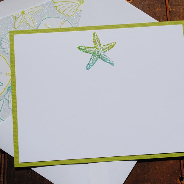 Starfish Note Cards - Etsy