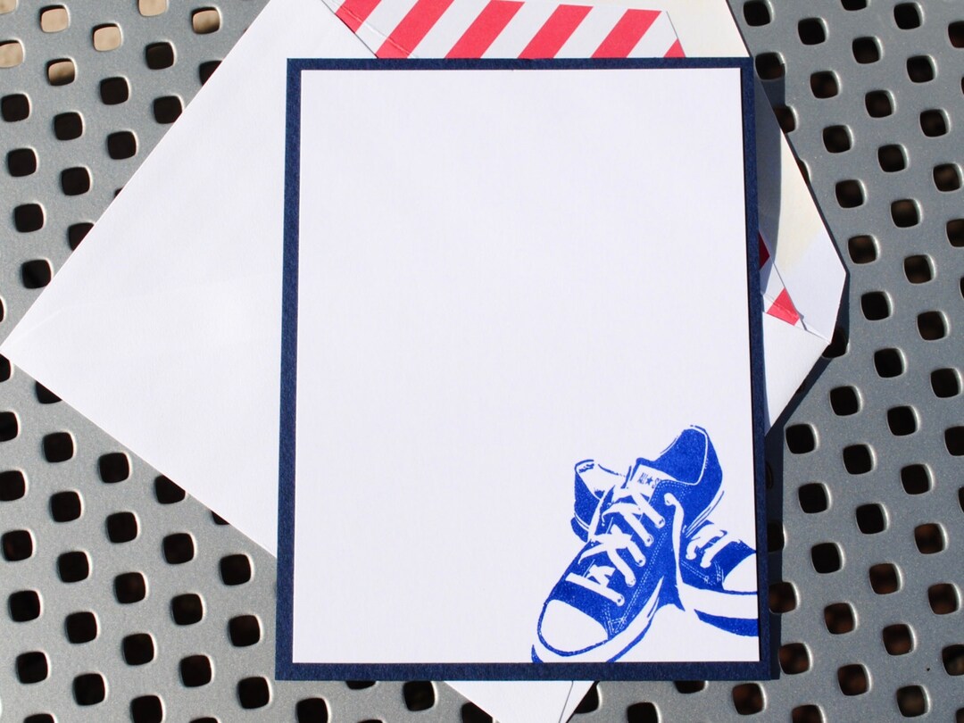 All Star Note Cards, Note Cards, Sneaker Note Cards, Flat Cards ...