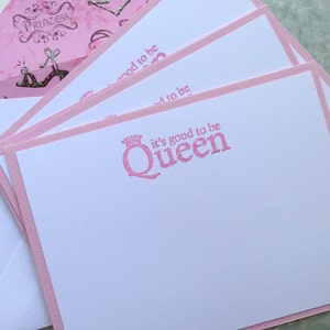Note Cards for the "queen", Personalized Stationery, Handmade Note ...