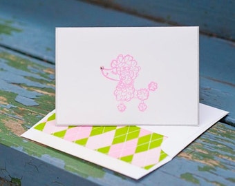 Poodle Note Cards Poodle Stationery Poodle Cards Dog Note Cards Dog ...