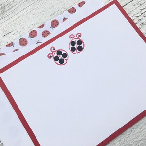 Ladybug Note Cards, Ladybug Stationery, Personalized Stationery ...