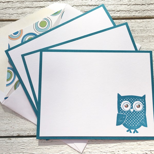 Owl Thank You Cards - Etsy