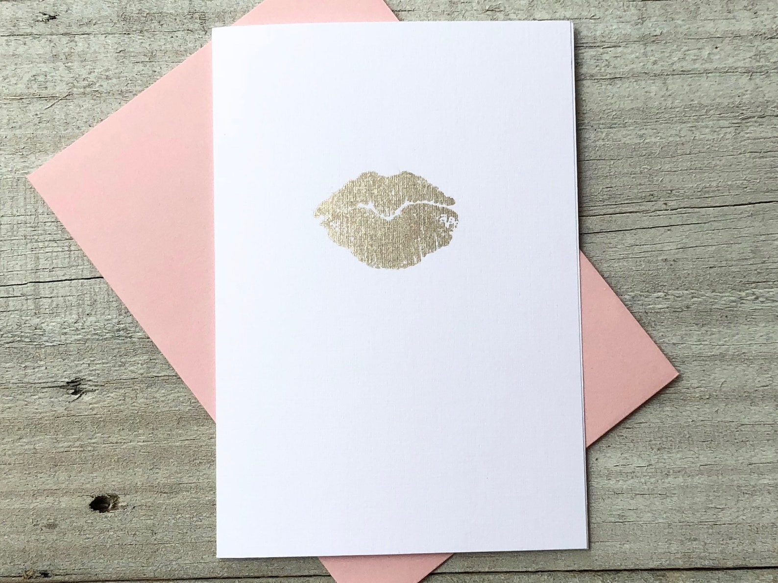 Kiss Note Cards - Kiss Mark Stationery - Kiss Cards - Lipstick ...