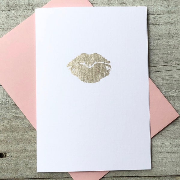 Kiss Greeting Card - Etsy