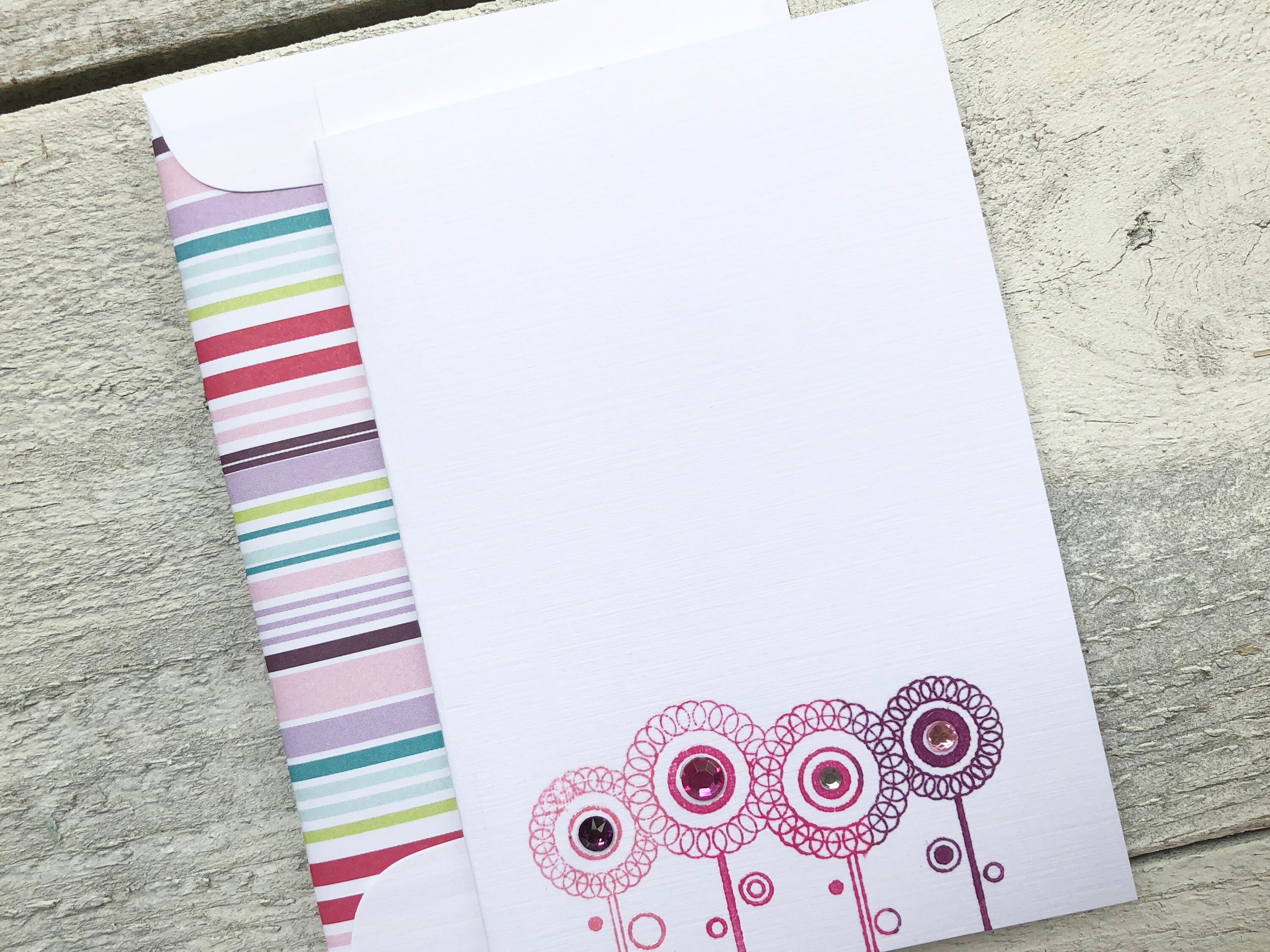 Flower Note Cards - Flower Cards - Flower Stationery - Floral Note ...