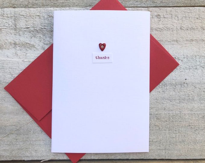 Heart Note Cards Stationery Set of 10 Cards in White or Light Ivory ...