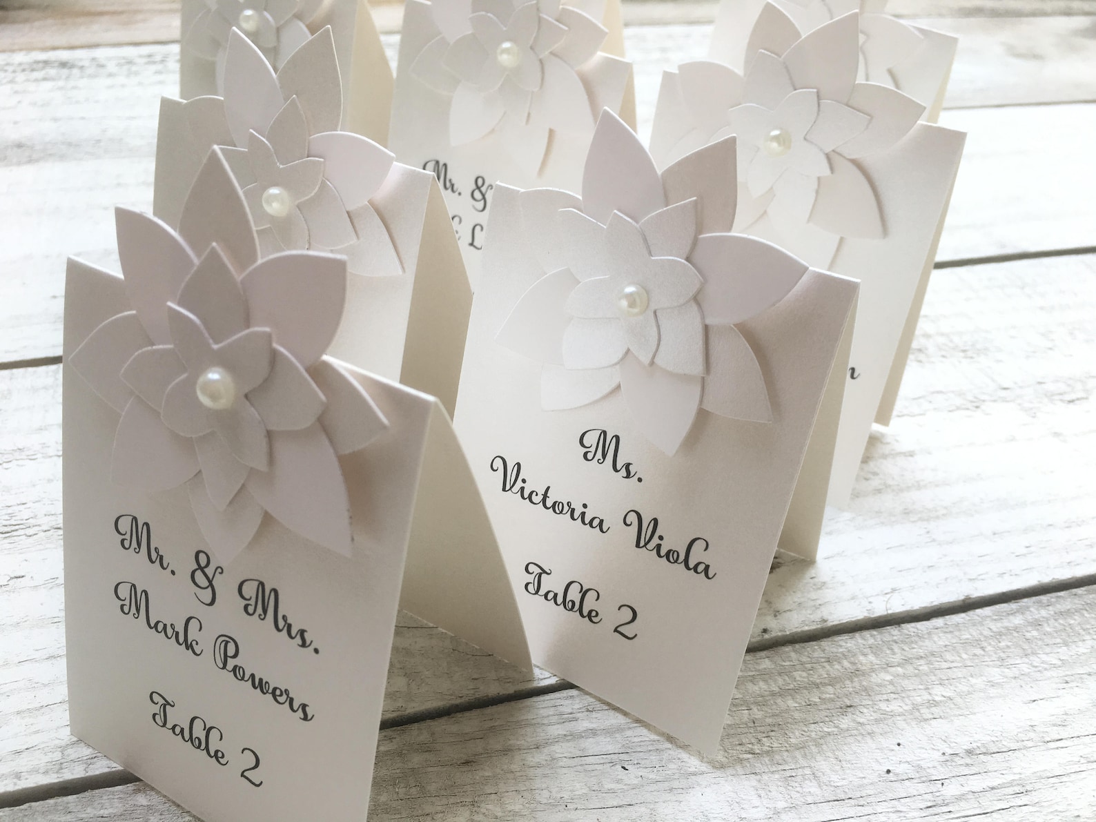 Table Seating Cards - Wedding Seating Cards - Table Cards - Seating ...