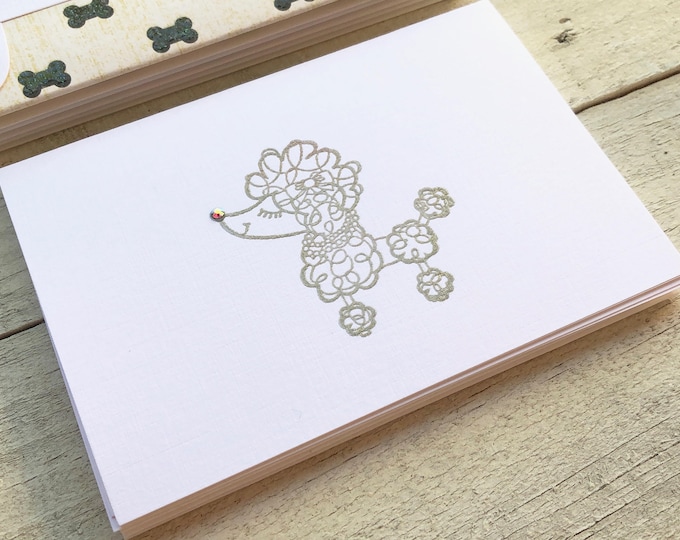 Poodle Note Cards Poodle Stationery Poodle Cards Dog Note Cards Dog ...