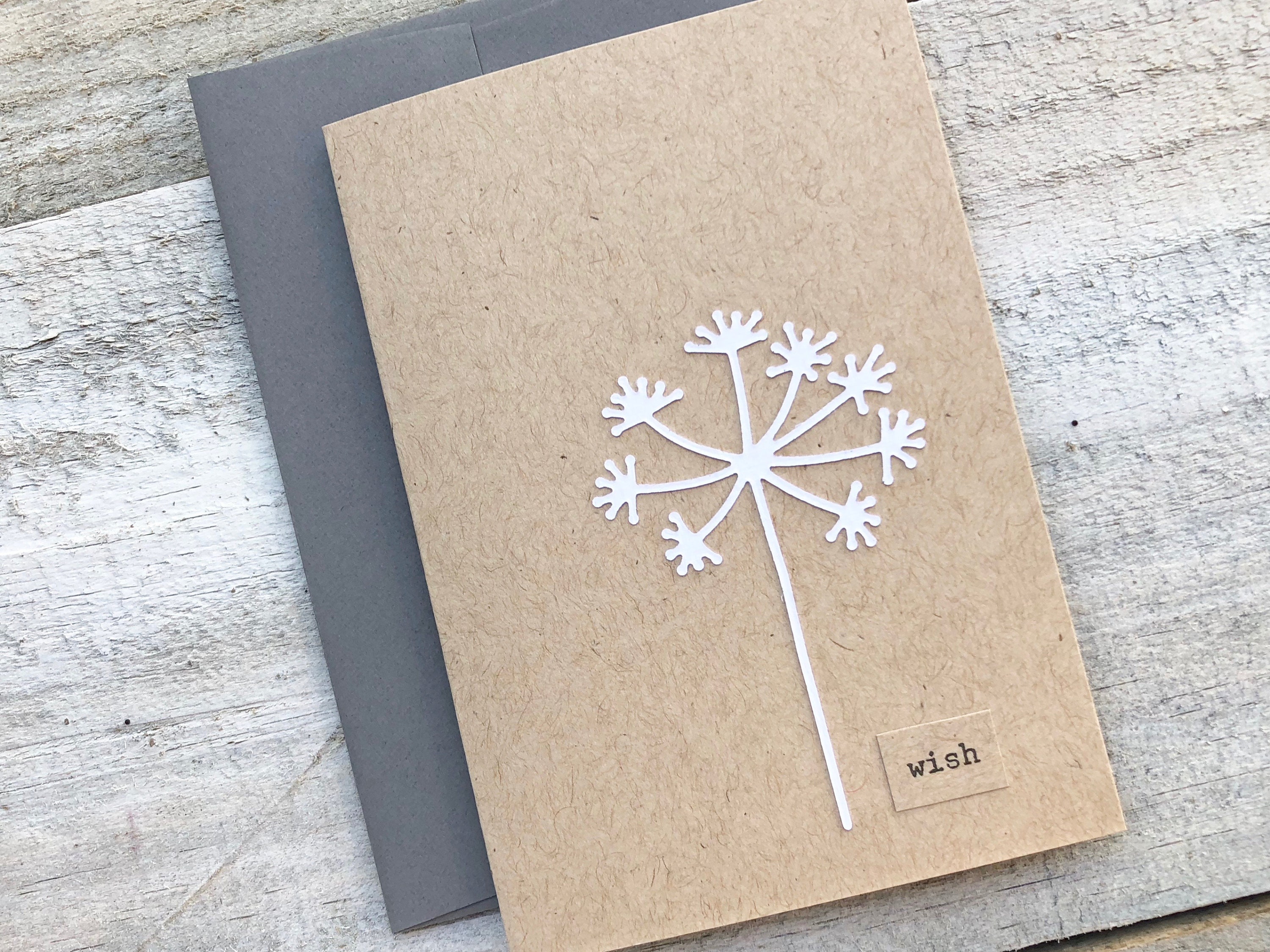 Wish Stationery - Wish Note Card - Wish Card - Dandelion Note Card ...