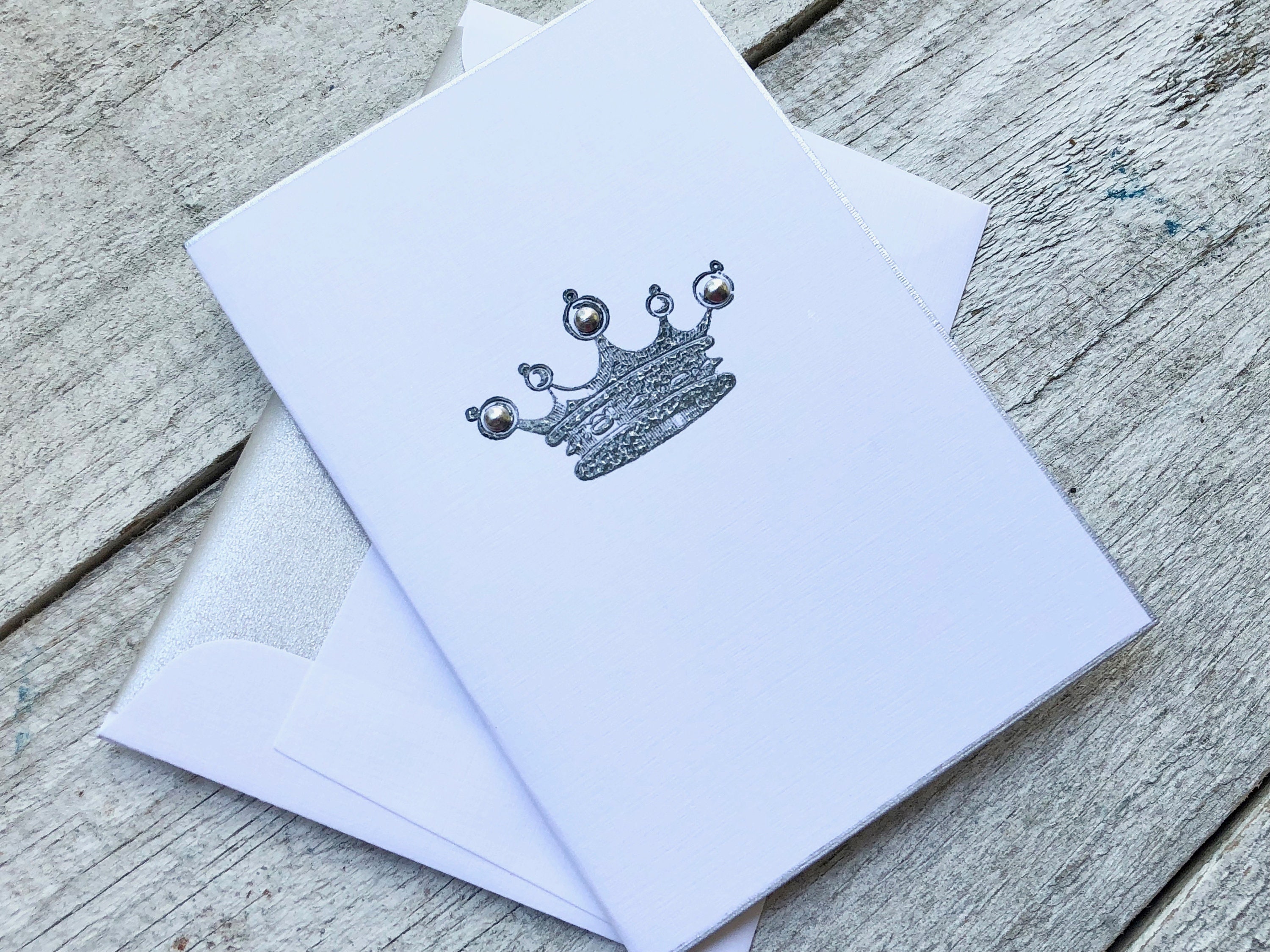 Princess Note Cards - Princess Stationery - Princess Cards - Crown ...