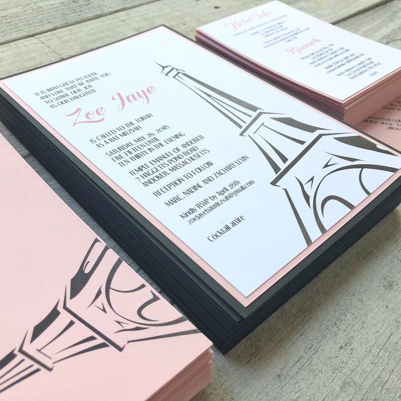 Paris Invitation - Etsy