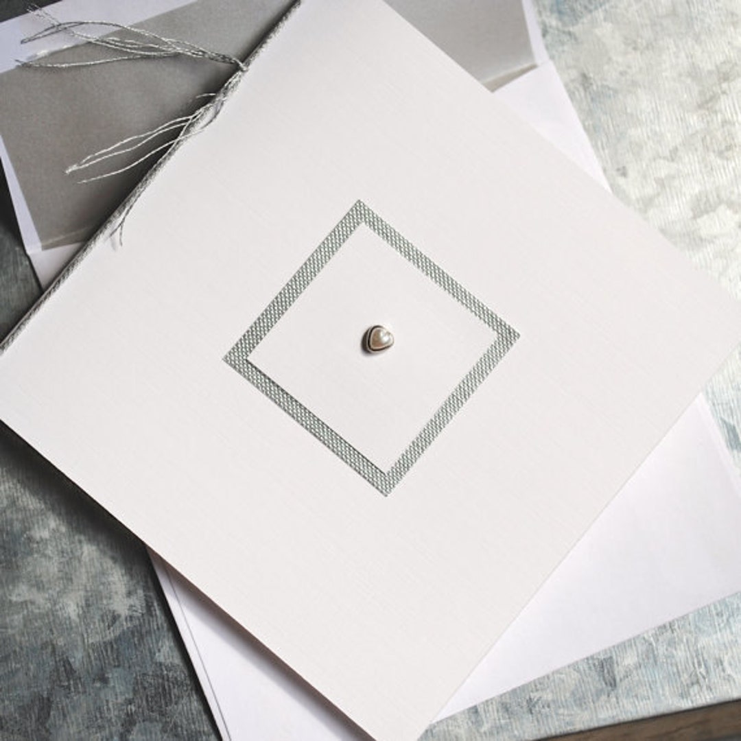 Pearl Card - Pearl Note Card - Elegant Note Card - Blank Note Card ...