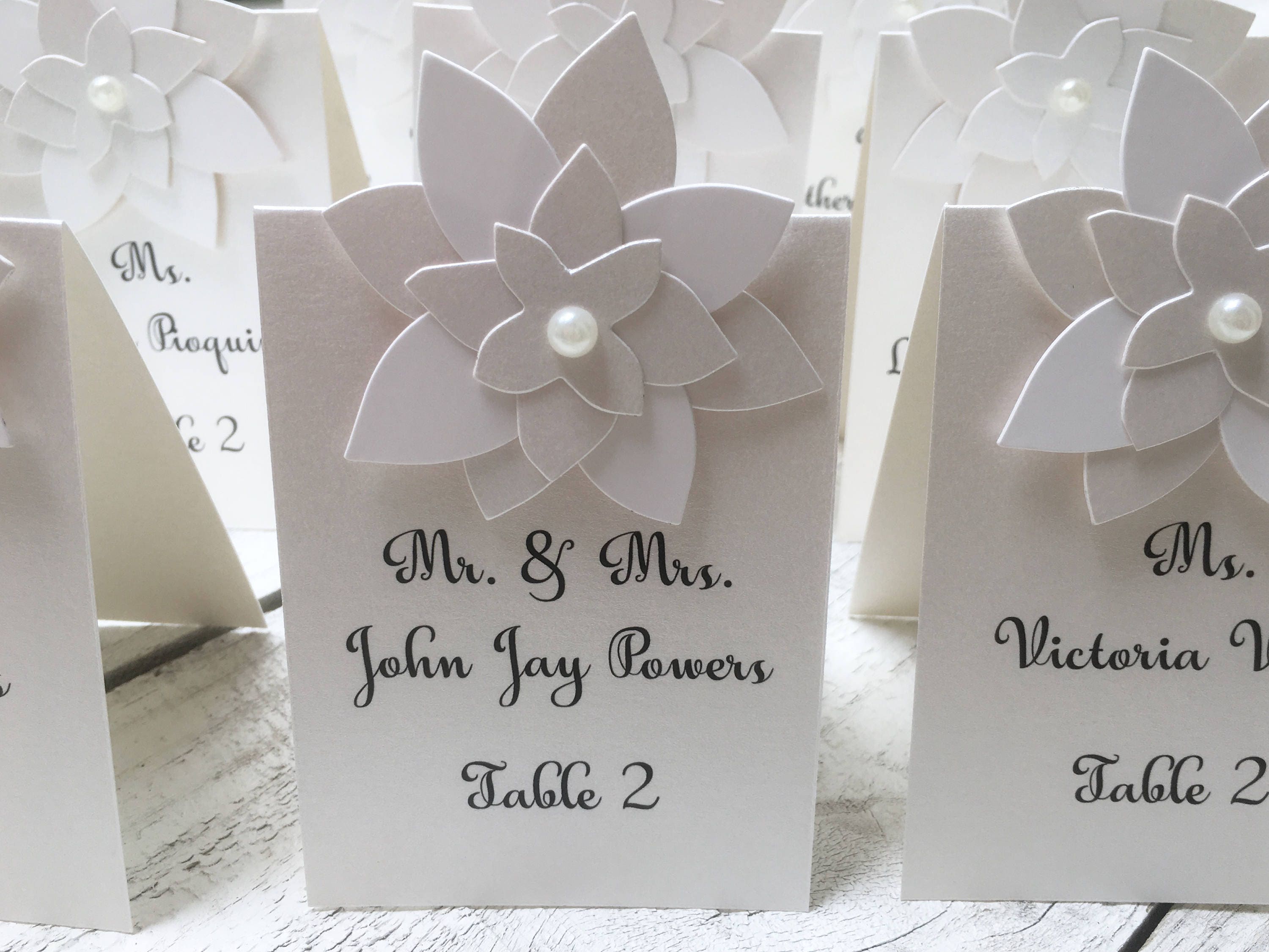 Table Seating Cards - Wedding Seating Cards - Table Cards - Seating ...