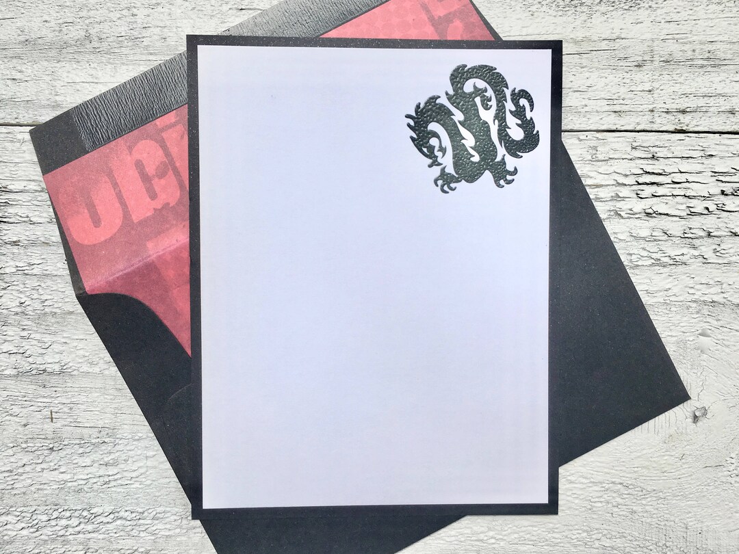 Chinese Dragon Note Cards, Martial Art Note Cards, Dragon Note Cards ...