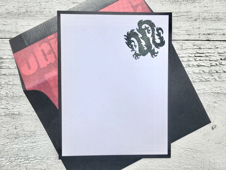 Chinese Dragon Note Cards, Martial Art Note Cards, Dragon Note Cards ...