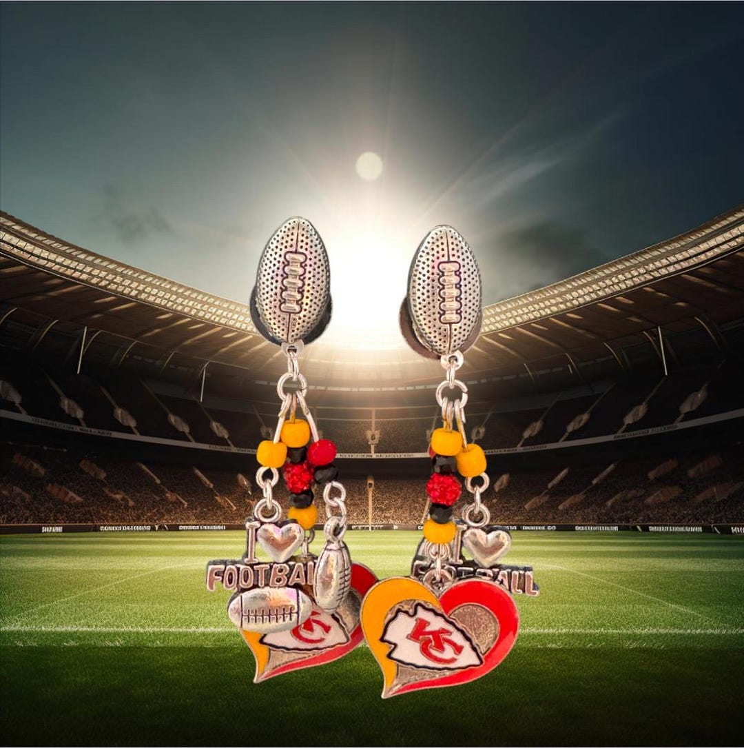 Kansas City Chiefs Earrings , Super Fun Lightweight Earrings ...