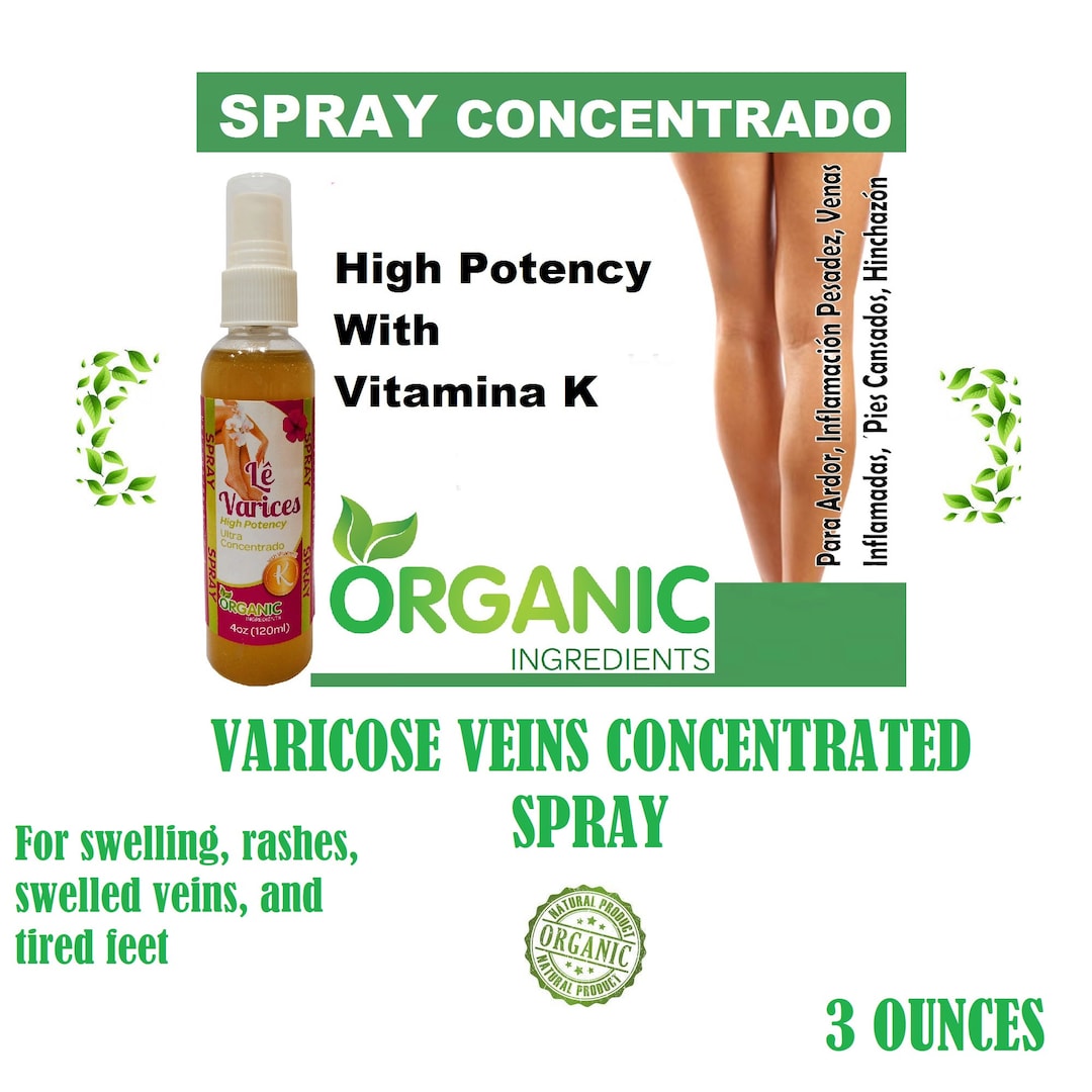 Le-varices SPRAY CONCENTRATED With Vitamina K Reduces Mesh and Varicose ...