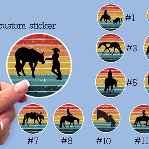 Horse Riding Discipline Sticker, Affirmation Sticker, Customizable ...