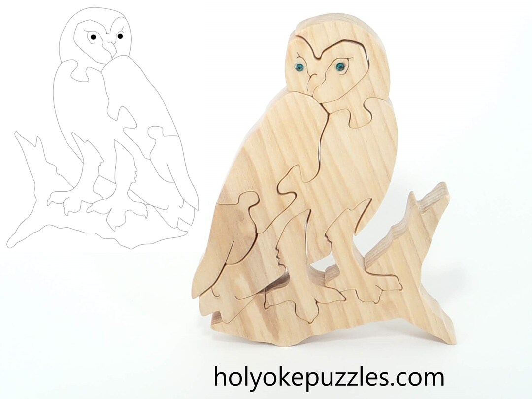 Owl Puzzle Pattern PDF PNG SVG Digital Download - Etsy