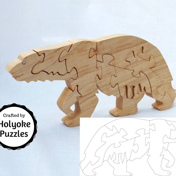 Polar Bear Puzzle - Etsy