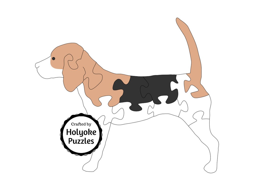Beagle Puzzle Pattern PDF PNG SVG Digital Product - Etsy Australia