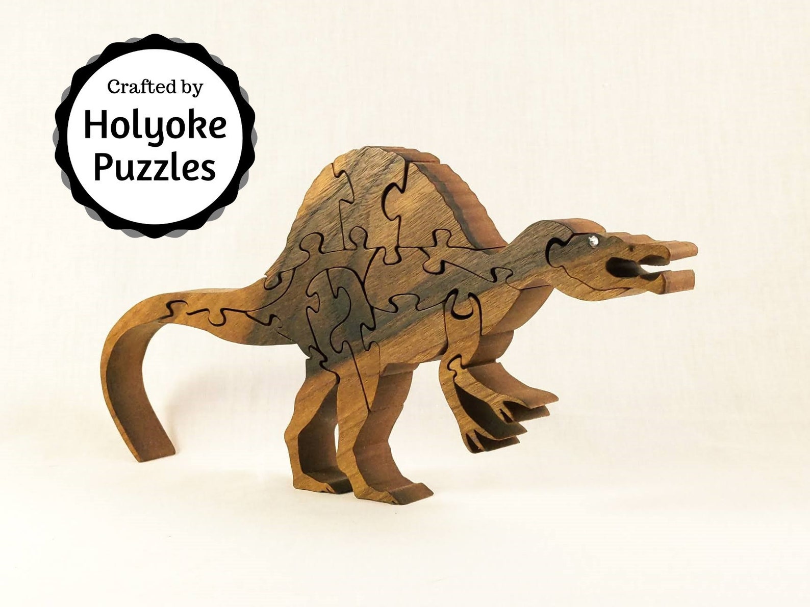 Spinosaurus Dinosaur Puzzle Pattern PDF PNG SVG - Etsy