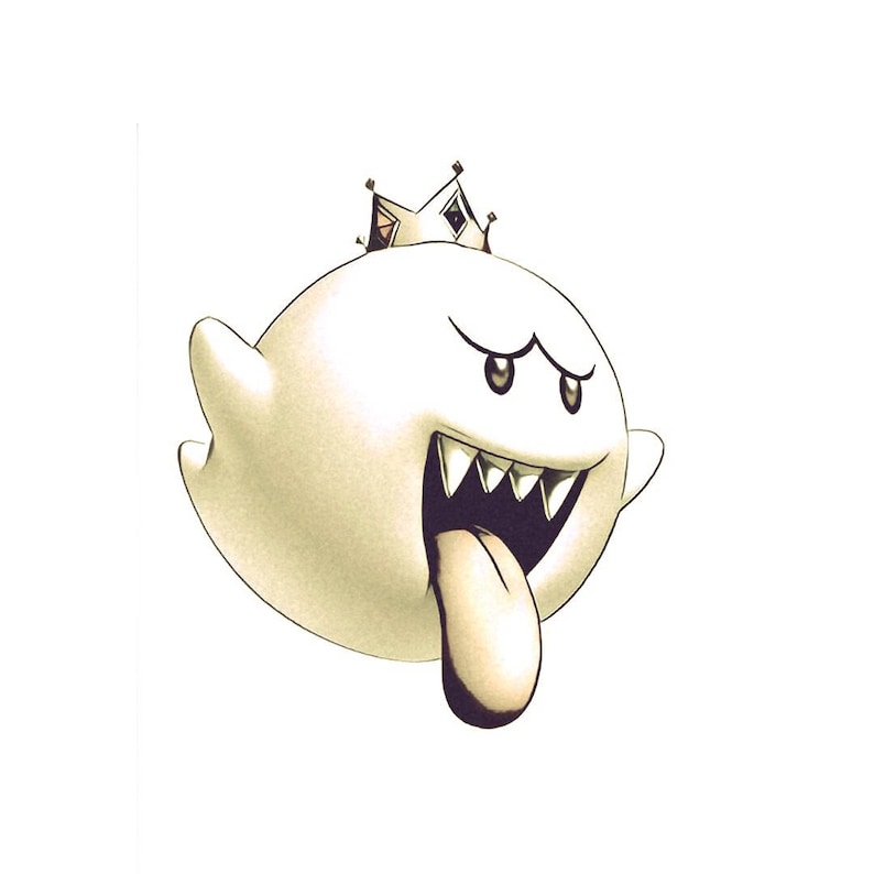 Set of 3 King Boo Collection Digital Prints Nintendo Fan Art Heavy ...