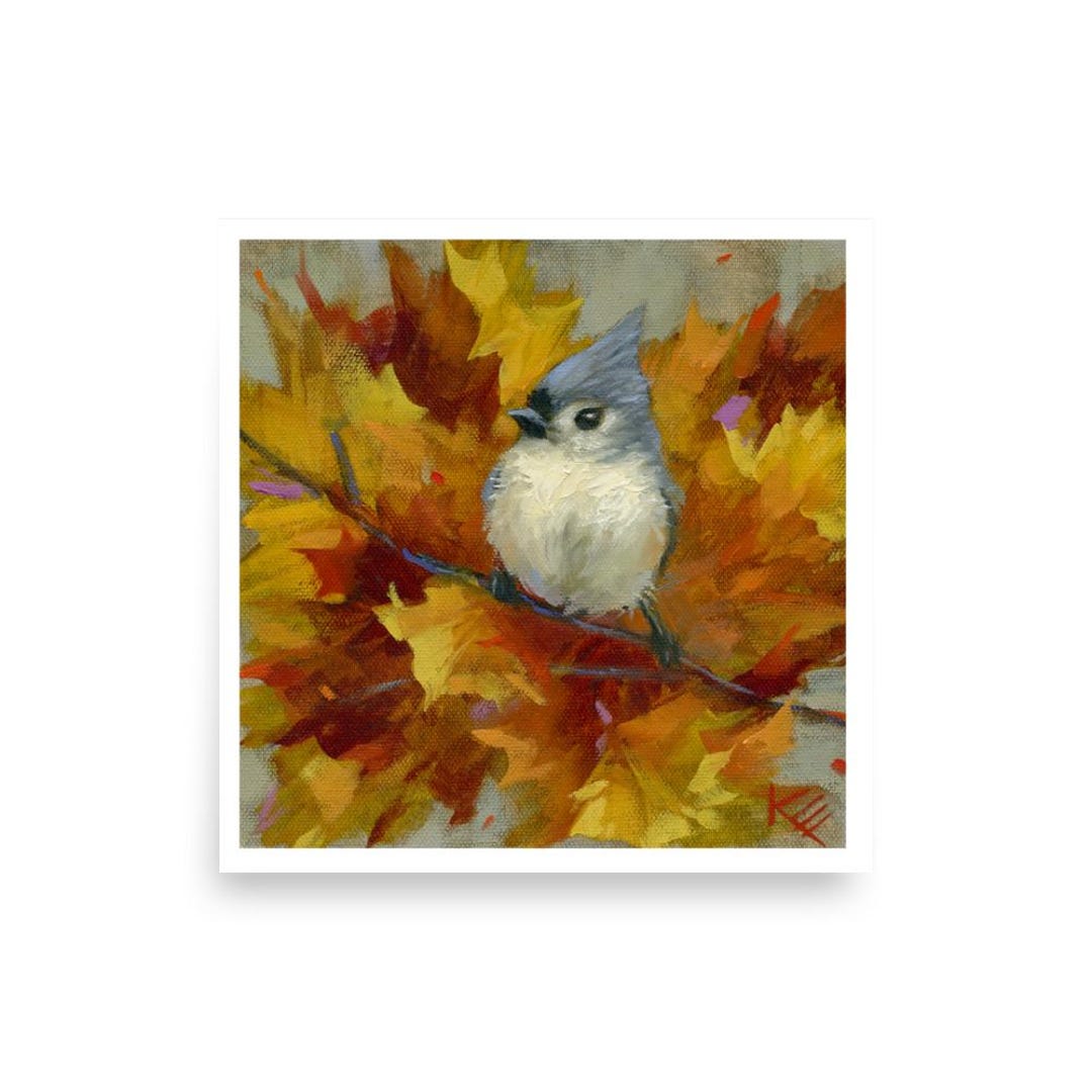 Titmouse Print From Original Art by Krista Eaton - Etsy