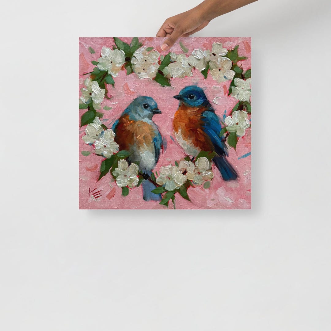 Blue Birds of Happiness Poster Print - Etsy
