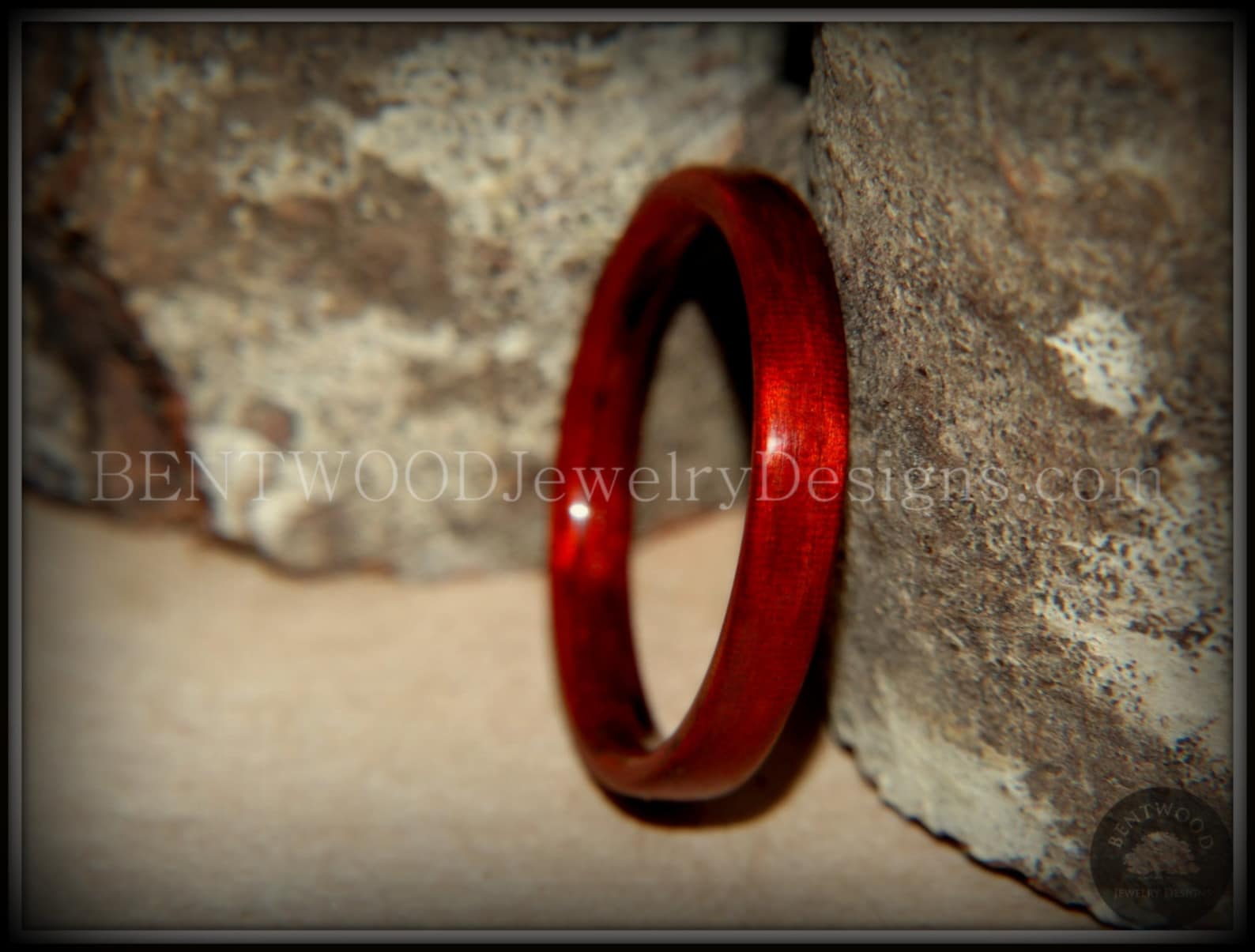 Bentwood Ring vermillion Bloodwood Classic - Etsy