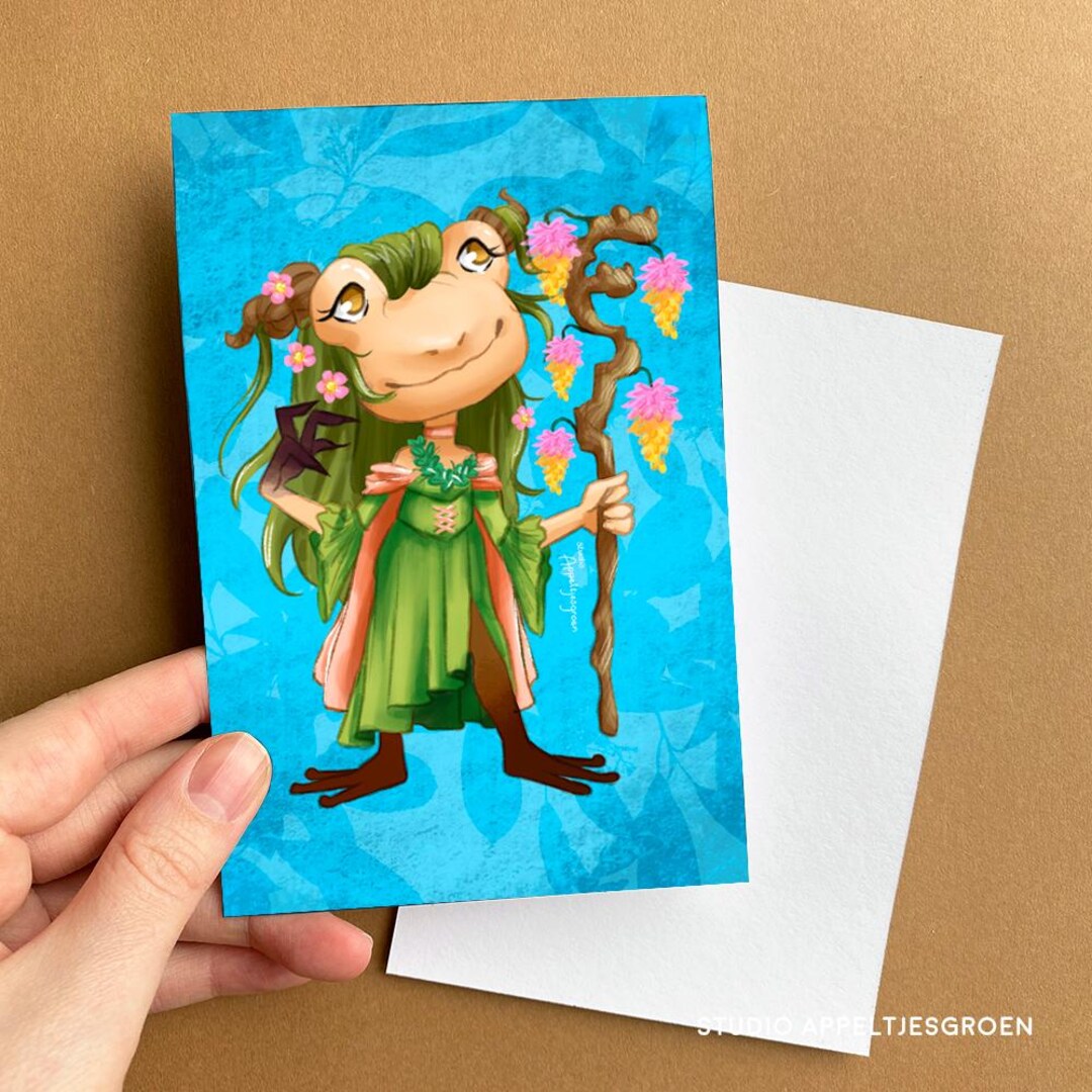 Fearne Art Print Frog - Critical Role Bells Hells - A6 Print 4 X 6 Inch ...