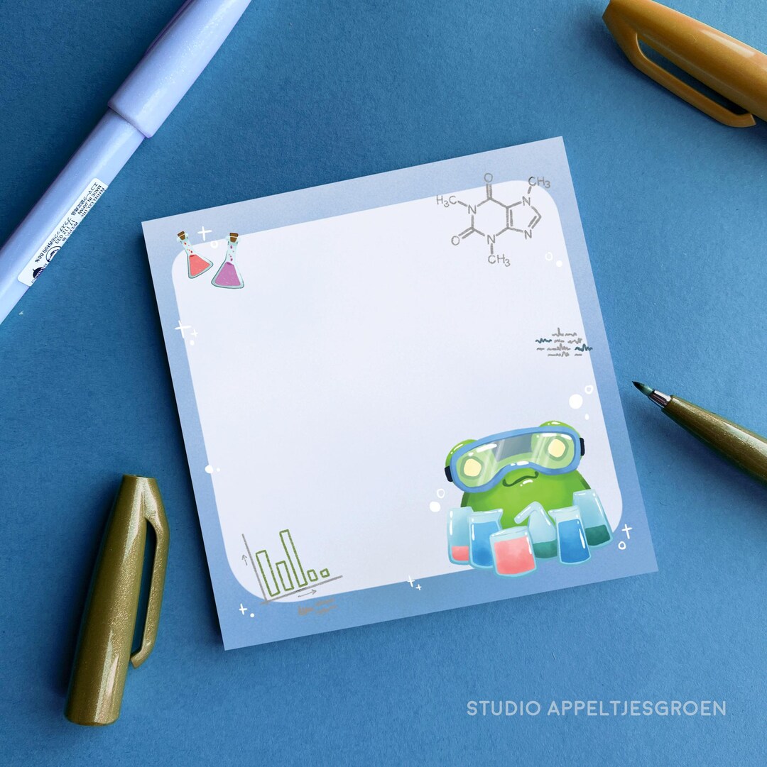 Science Frog Notepad | Lab Worker Aprox. 4 X 4 Inch - Etsy