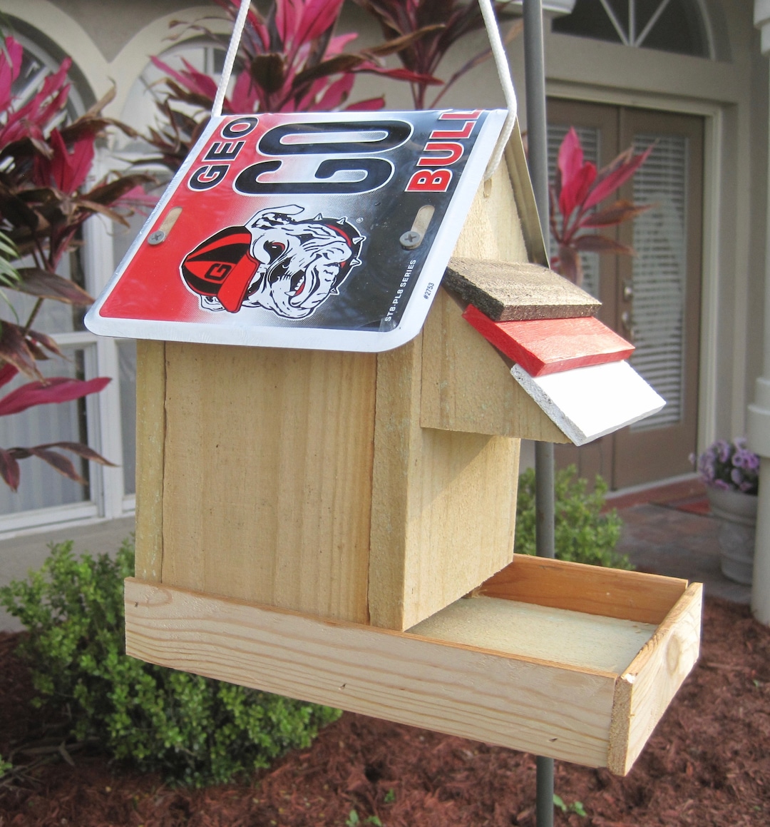 University of Georgia Bulldogs Handcrafted Bird Feeder - Etsy