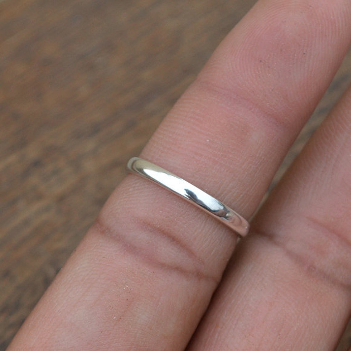 Band Ring Plane Silver Band Ring Smooth Sterling Silver - Etsy