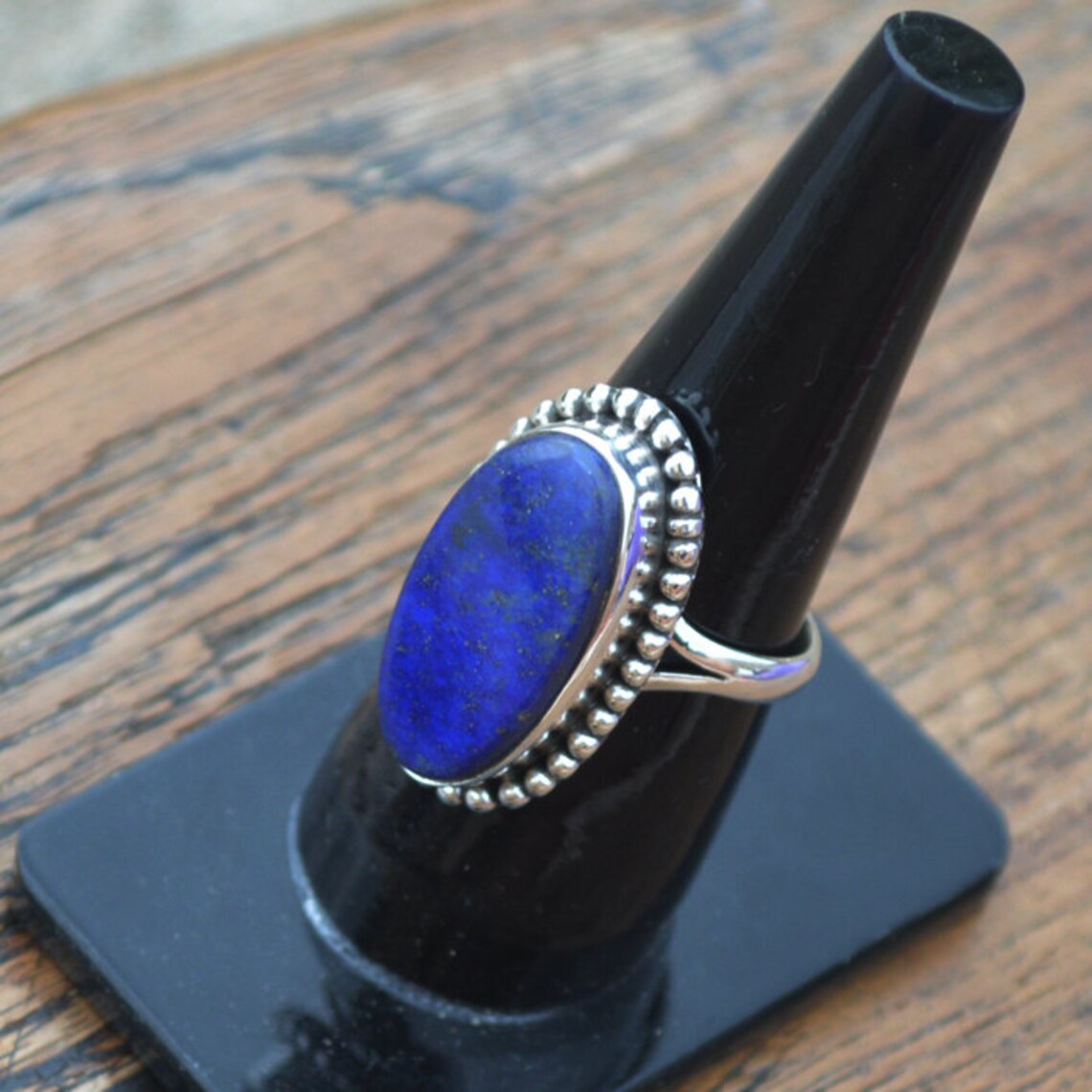 Lapis Lazuli Gemstone Ring designer Lapis Ring bezel Work - Etsy