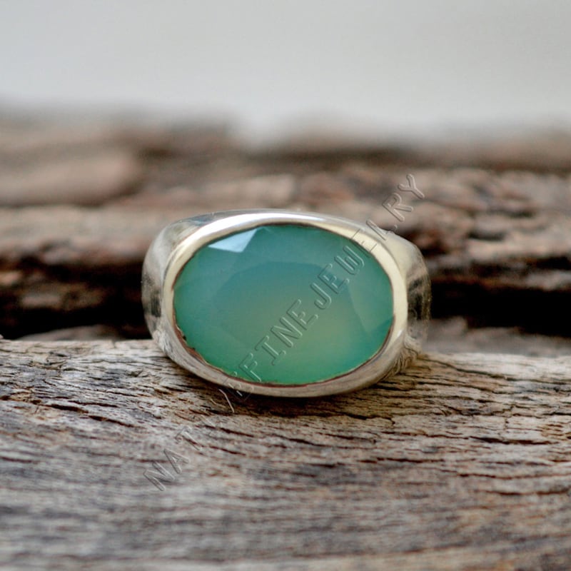Chalcedony Ring - Etsy