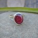 Natural Red Ruby Gemstone Ring 925 Sterling Silver Ring bold - Etsy