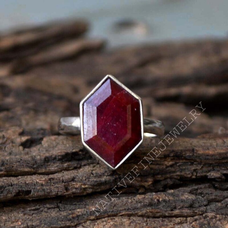 Bezel Set Ruby - Etsy