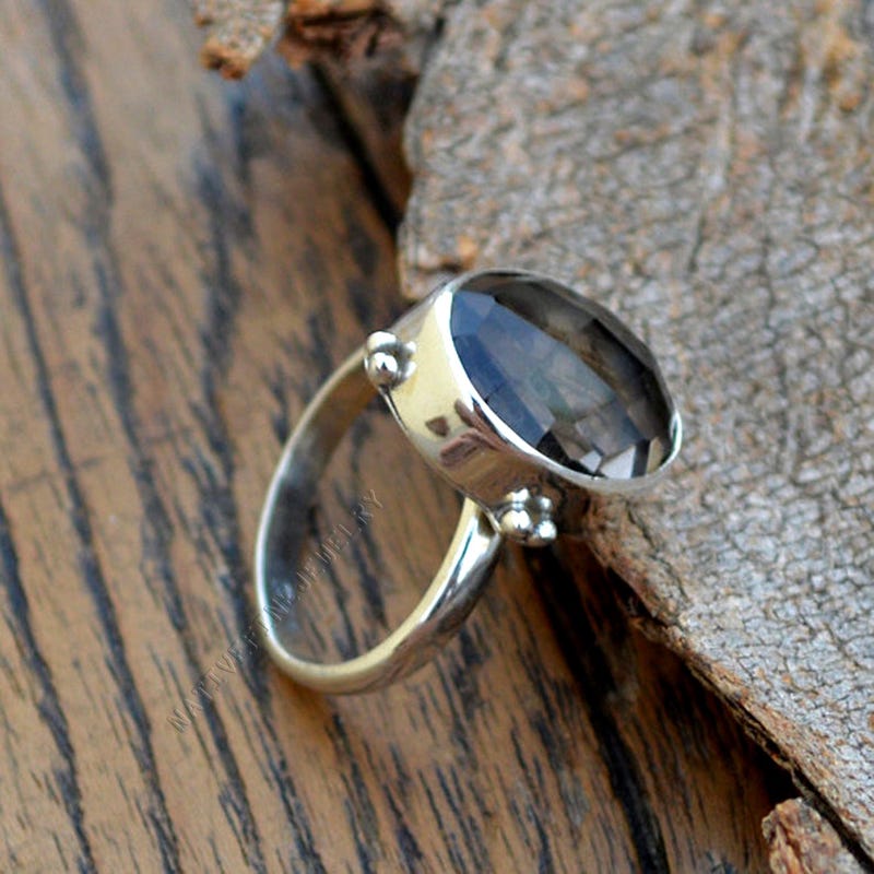 Smoky Quartz Ring - Etsy